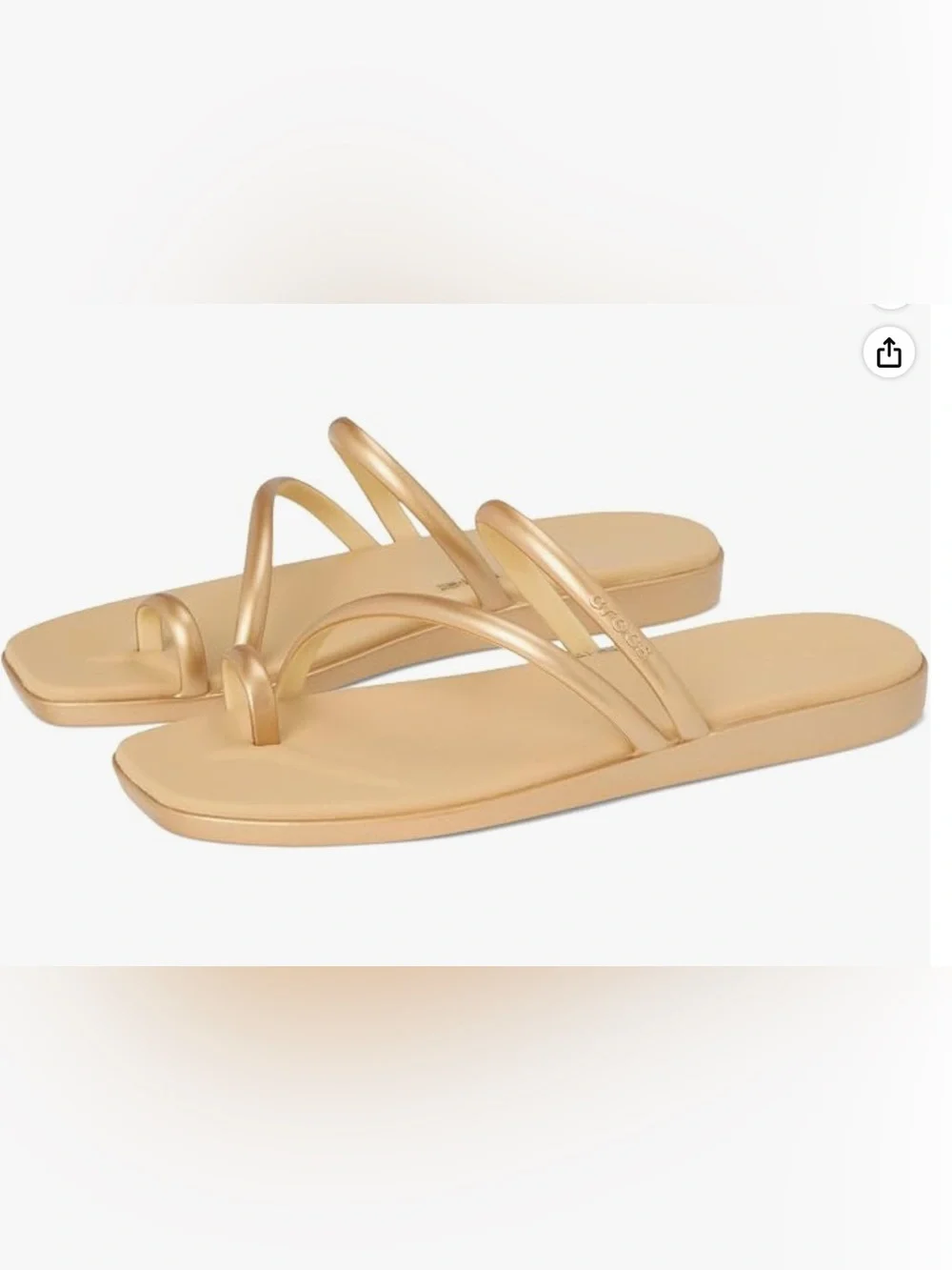 CROCS | Shoes | Brand New Crocs Miami Toe Loop Square Toe Sandals ...